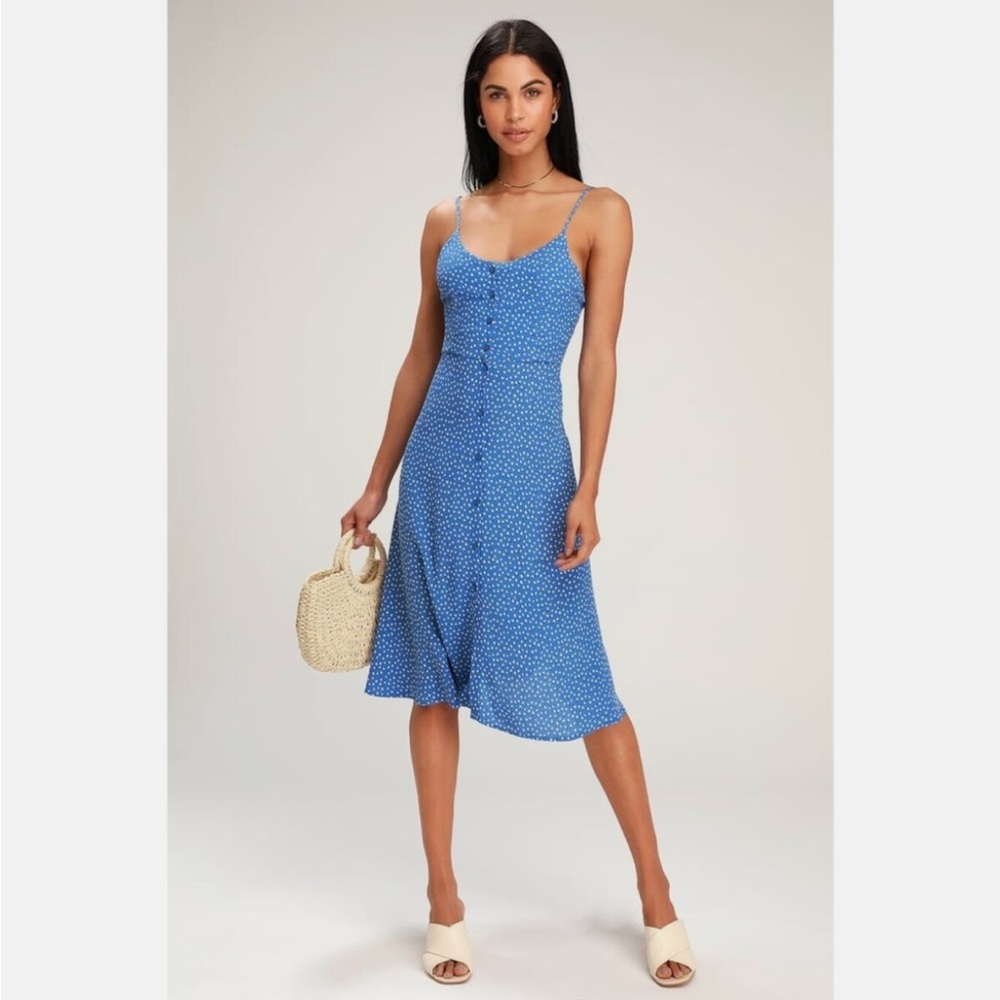 Rolla's Midsummer Dress In Blue Floral, Size: M - Gem